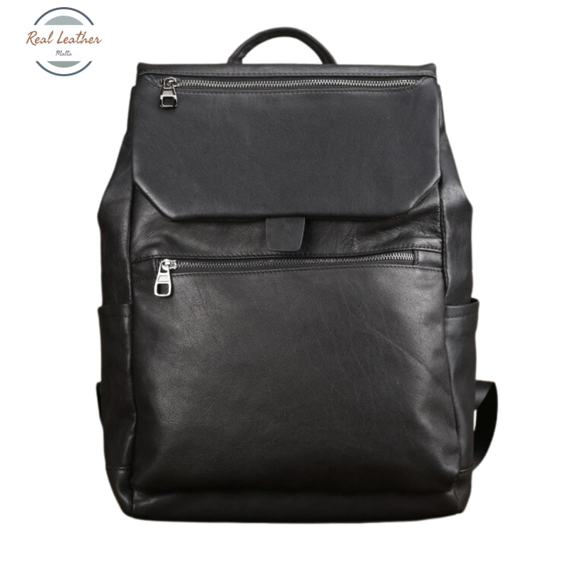 Genuine Leather 15 Inch Backpack For Men – realleathermalta