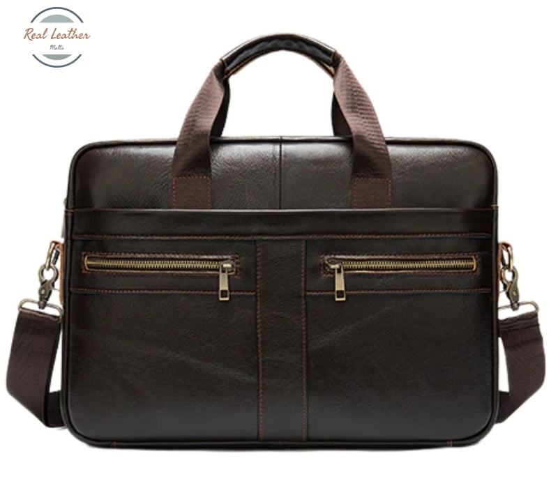 Genuine Leather Vintage Briefcase – realleathermalta