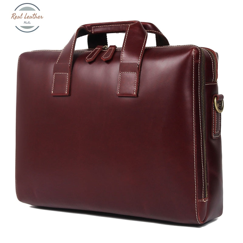 Genuine Leather Briefcase / Laptop Bag – realleathermalta