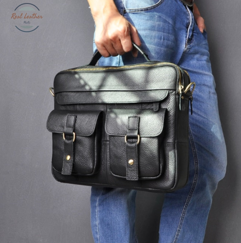 Genuine Leather Old Fashion Messenger Bag – realleathermalta