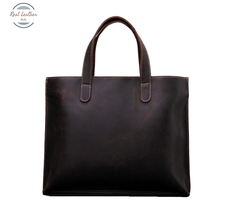 Genuine Leather Slim Briefcase – realleathermalta